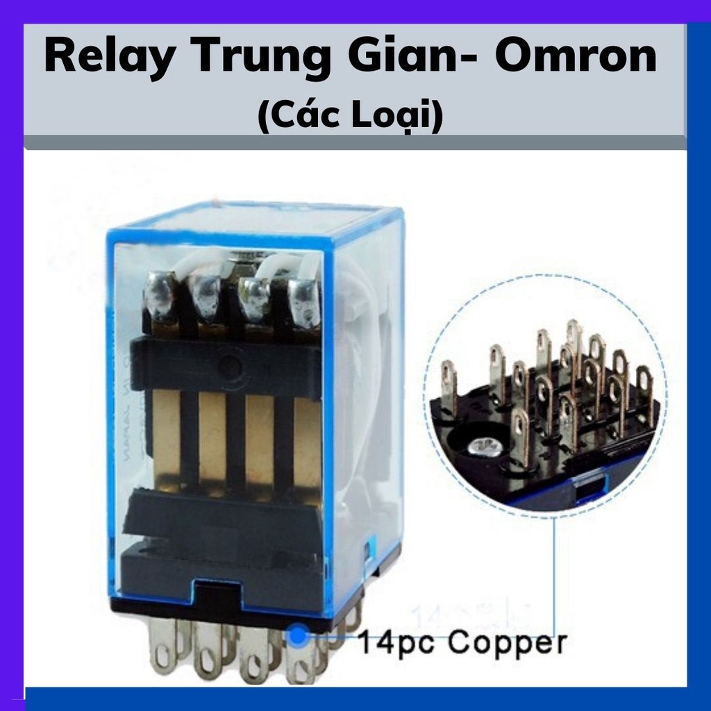 Relay, rơ le omron, relay omron 220v 12v 24v, rơ le trung gian, relay ...