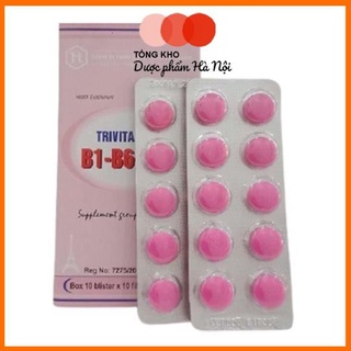 Trivitamin 3B hộp 100 viên nén - Bổ sung vitamin B1- B6 - B12 mẫu mới 2022 V28 | Shopee Việt Nam