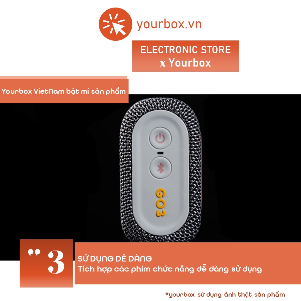 Mua Loa Bluetooth JBL Go3, loa mini không dây chống nước nhiều màu sắc, âm thanh siêu trầm ...