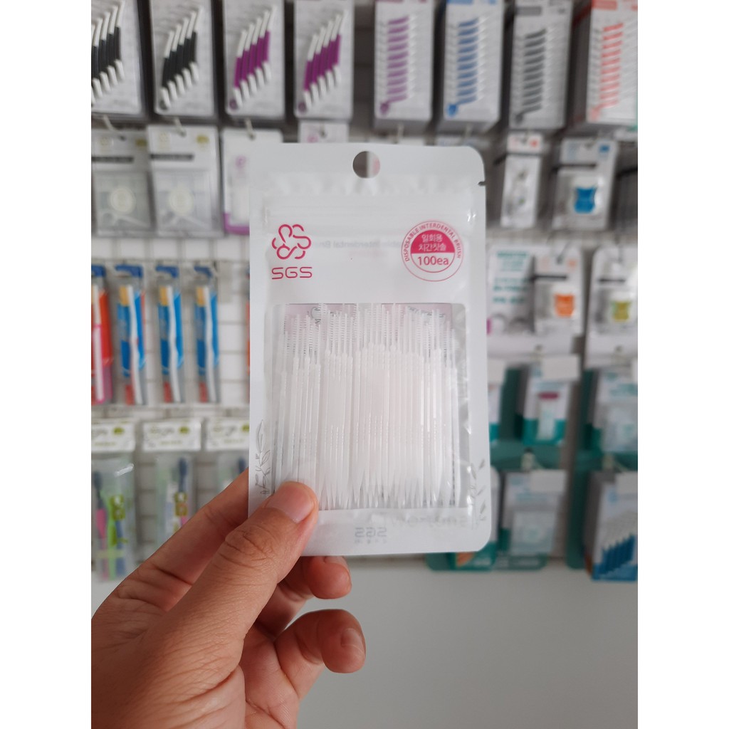 Mua Tăm nhựa nha khoa SGS 100 chiếc/bịch nhập khẩu Hàn Quốc FREE SHIP Tăm nhựa nha khoa cao cấp ...