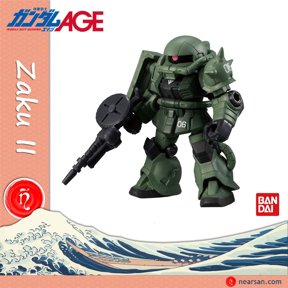 Gundam Zaku II Mô Hình Lắp Ráp BANDAI Gashapon Robot Mini Chibi MSE 1.5 ...