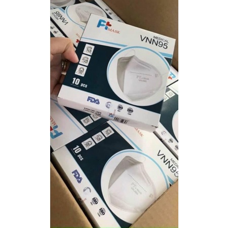 Khẩu trang y tế N95 4 lớp không van PT hộp 10 cái | Shopee Việt Nam