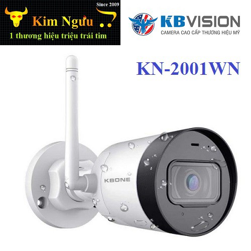 Camera wifi siêu nét ngoài trời full HD Kbvision Kb-one KN-2001WN ...