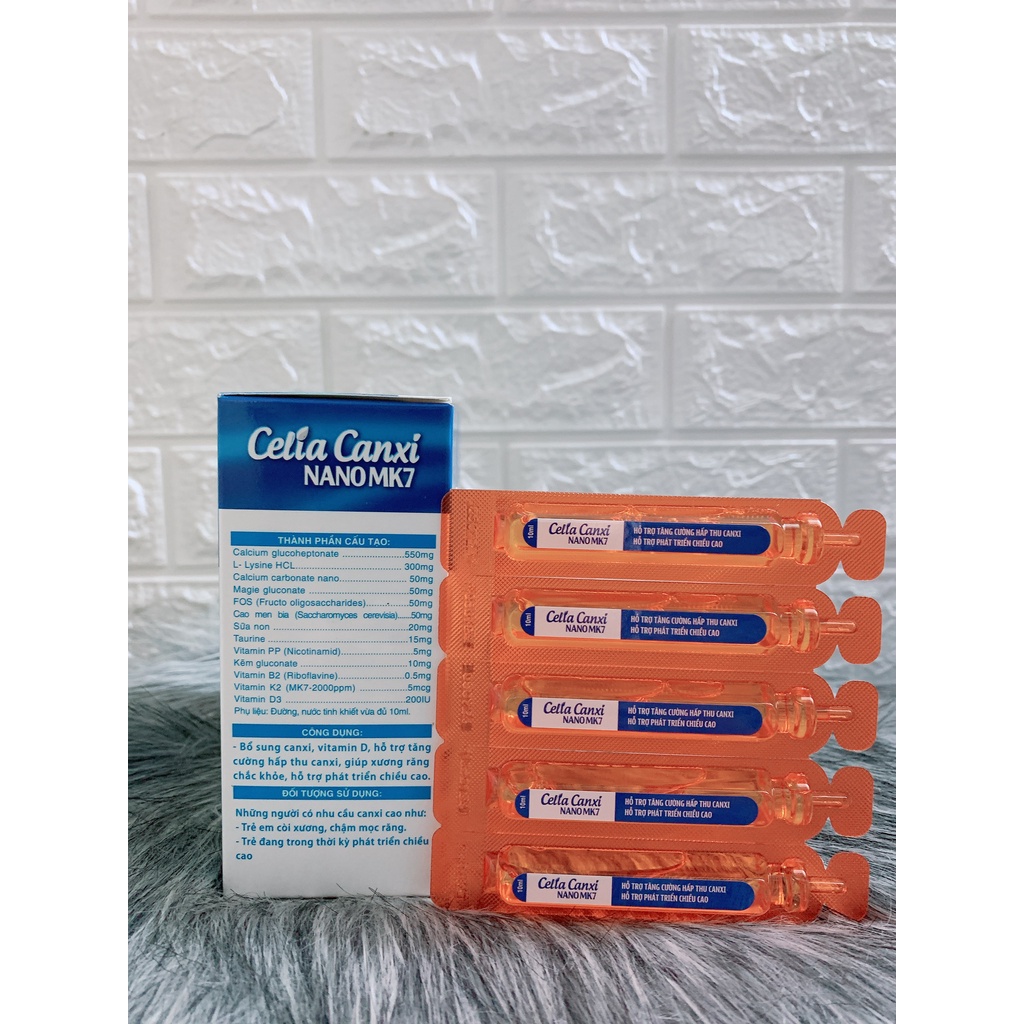 Mua Celia Canxi Nano MK7 Bổ sung canxi vitamin D3 cho cơ thể hỗ trợ sự phát triển chiều cao hộp ...