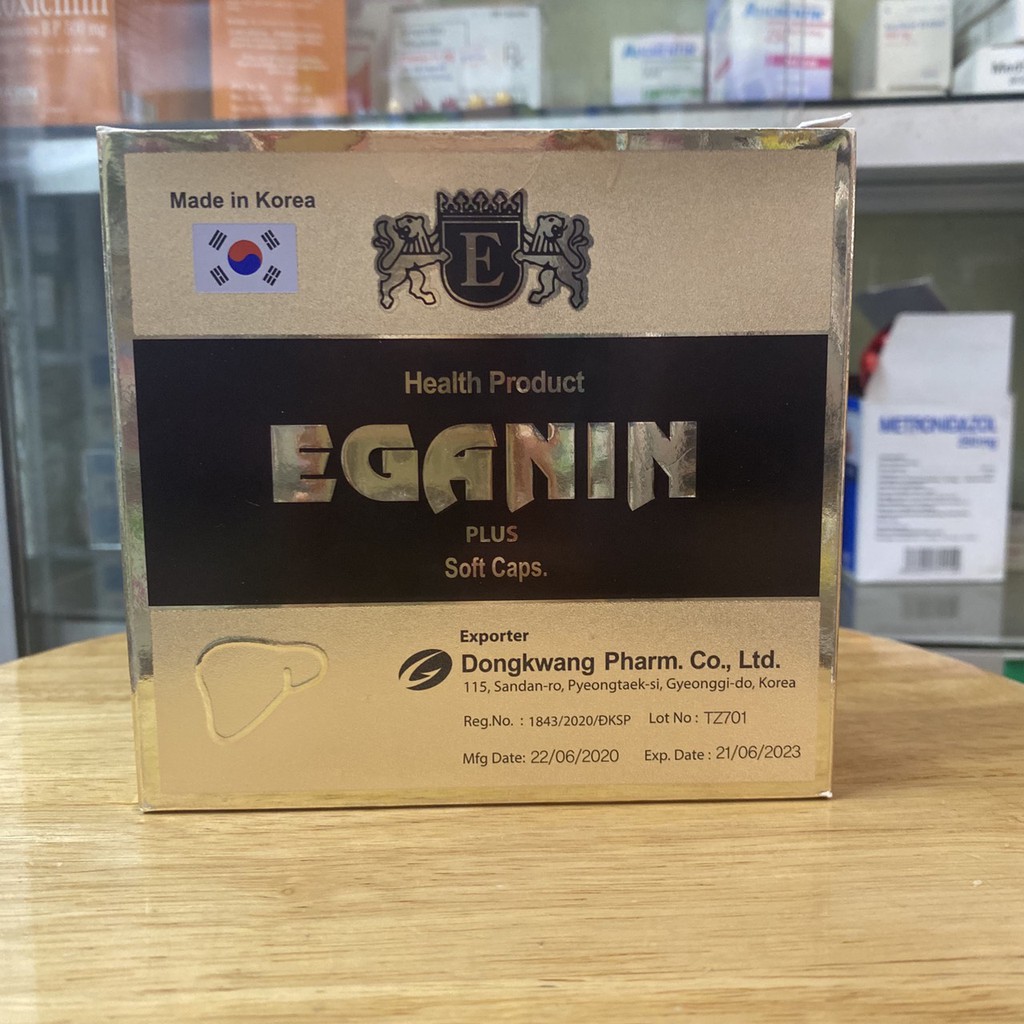 Viên Uống Bổ Gan Eganin Plus hộp 60 viên | Shopee Việt Nam