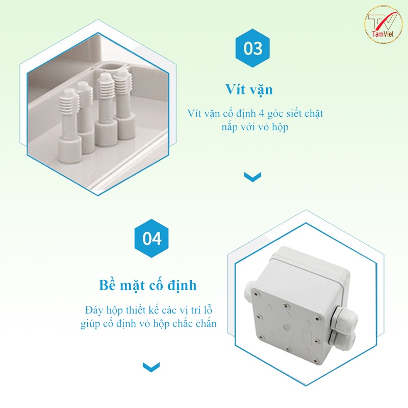 Mua Hộp đấu dây điện 4 ngả, hộp đấu nối dây điện chống thấm nước dùng ...