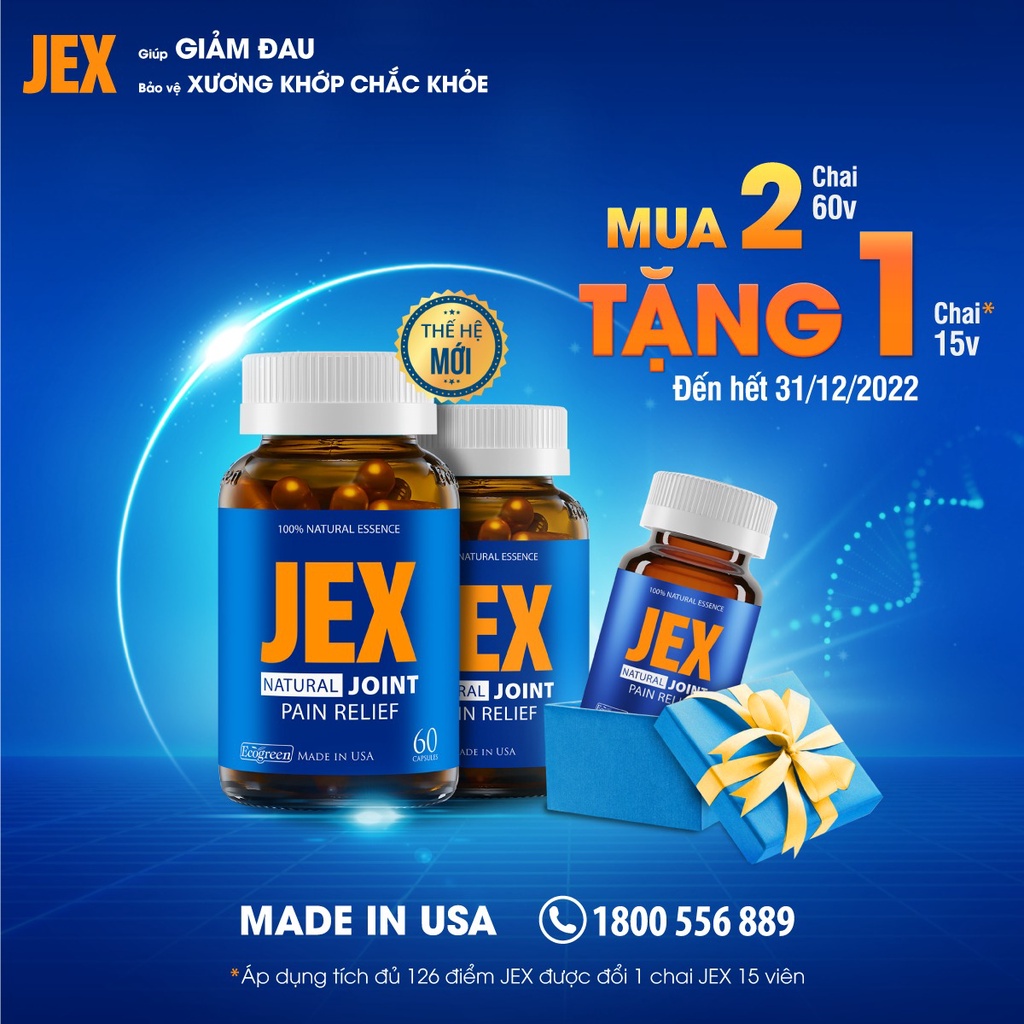JEX MAX Chính Hãng - Viên uống hỗ trợ điều trị viêm khớp - bổ khớp, tái ...