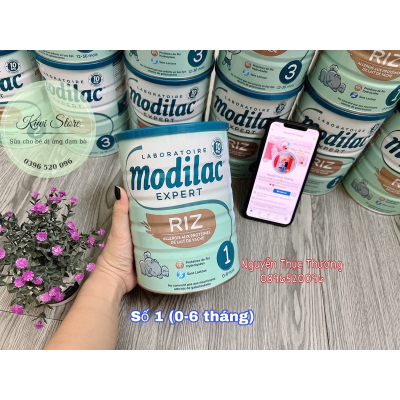 Sữa Modilac Expert Riz cho bé dị ứng đạm sữa bò Pháp 800gr - MixASale