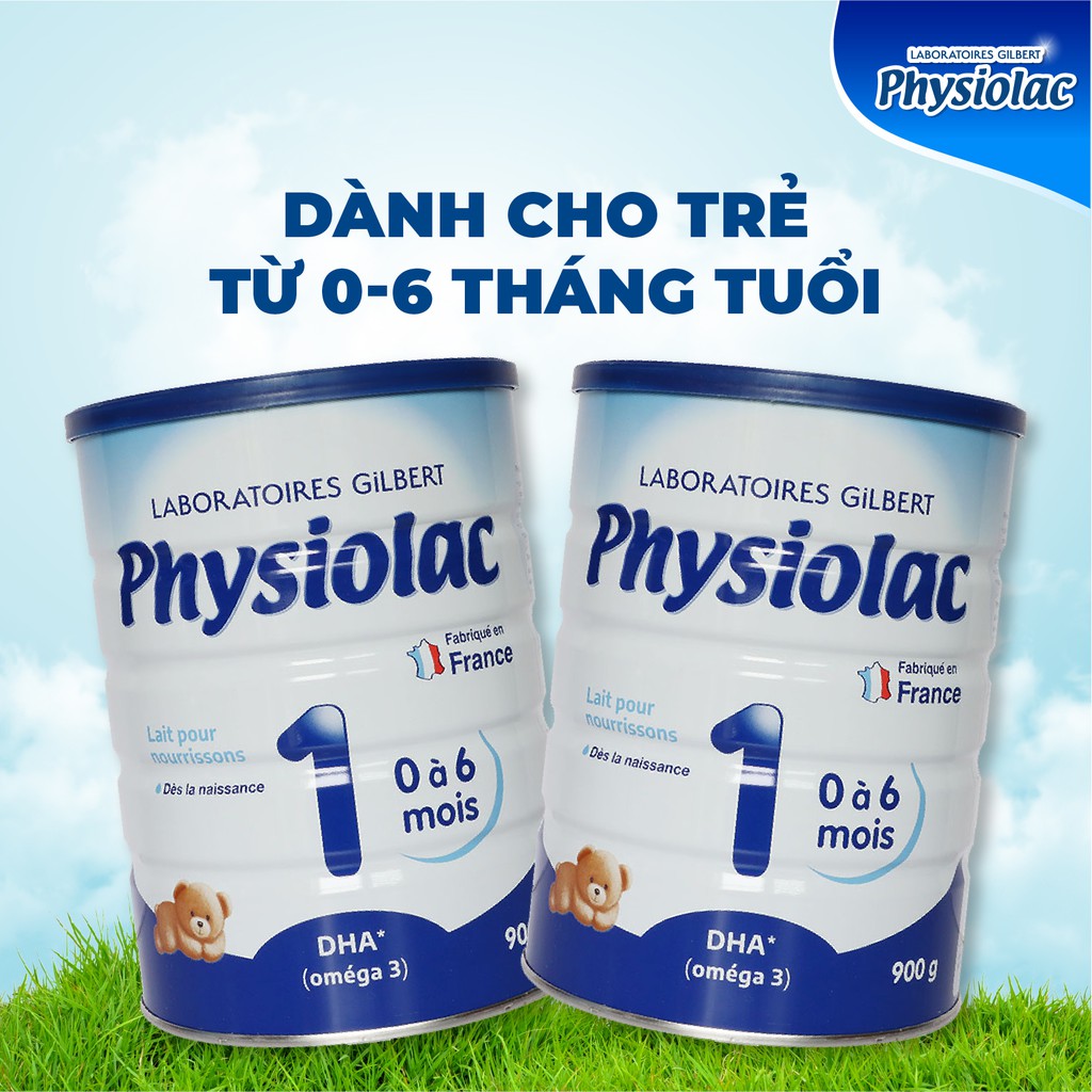 Bộ 2 lon sữa bột Physiolac 1 900g (Bổ sung DHA) | Shopee Việt Nam