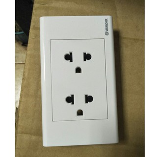 MẶT Ổ CẮM ĐÔI 3 CHẤU SINO 16A S18UE2 | Shopee Việt Nam