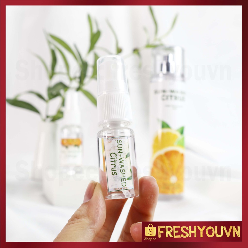 Sun-Washed Citrus - Xịt thơm toàn thân body mist Bath & Body Works khác ...