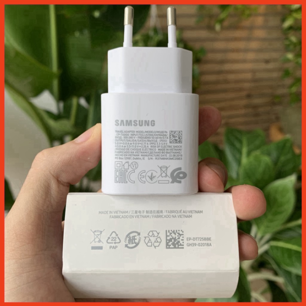 Mua ☘Bộ Sạc Nhanh 25W Chính Hãng SamSung Cho Galaxy Nốt 10, S10,S20.. (Cam Kết Chất Lượng) (Chất ...