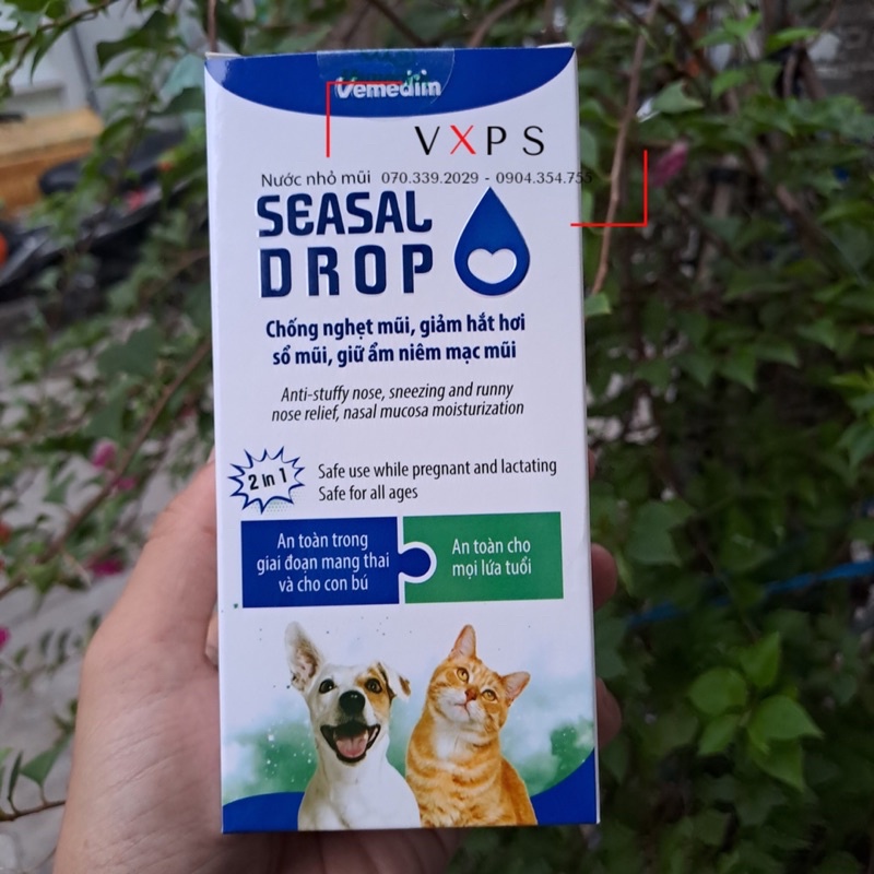 Dung Dịch Chống Nghẹt Mũi Giảm Hắt Hơi Giữ Ấm Mũi Seasal Drop cho Chó ...
