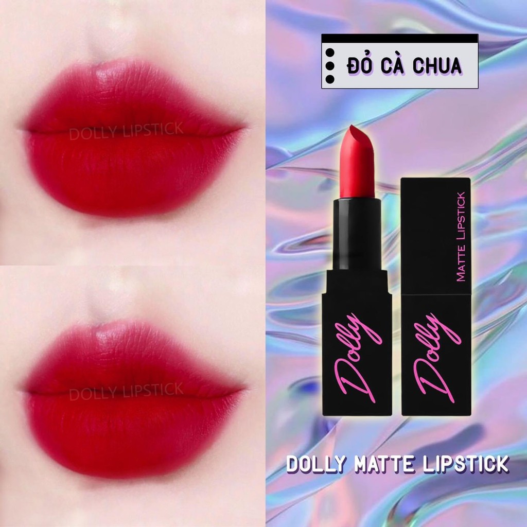 Mua Son Thỏi, Son Lì, Son DOLLY Không Chì Chất Lượng Chính Hãng Màu Đỏ ...