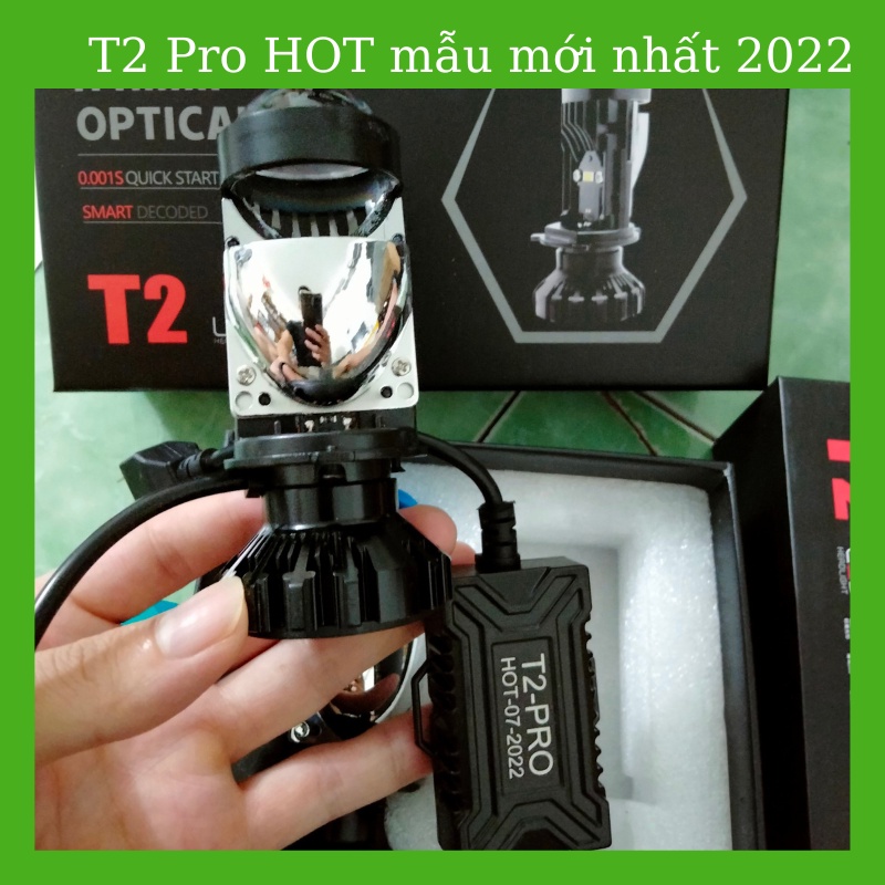 Mua Đèn led bi cầu mini T2 chân H4 12V-24V tăng sáng cho ôtô, xe máy ...