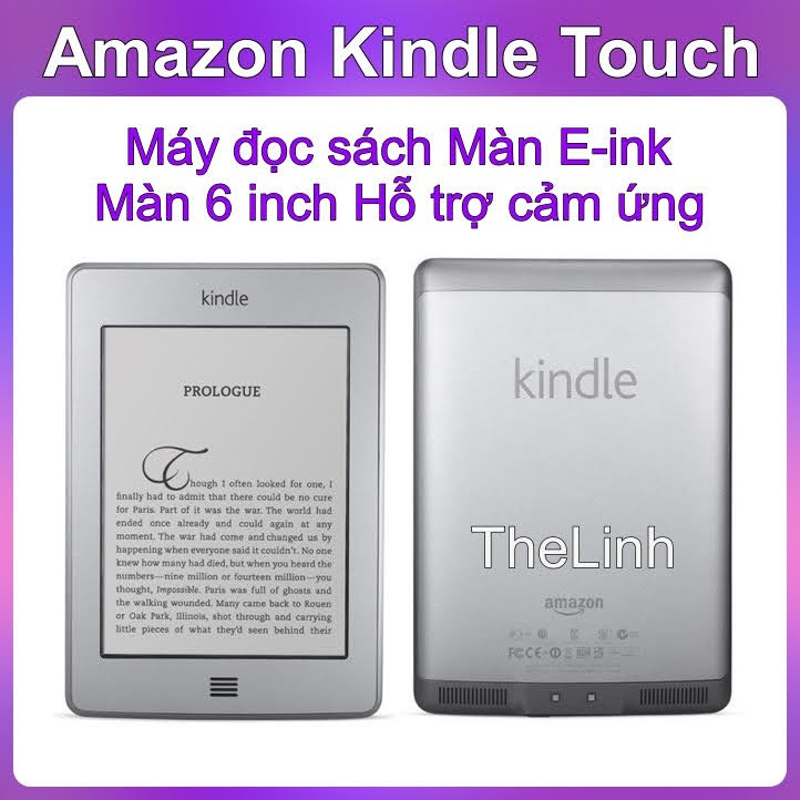 Máy đọc sách Amazon Kindle Touch (cảm ứng) - Màn 6.0 inch bộ nhớ 4G | Shopee Việt Nam