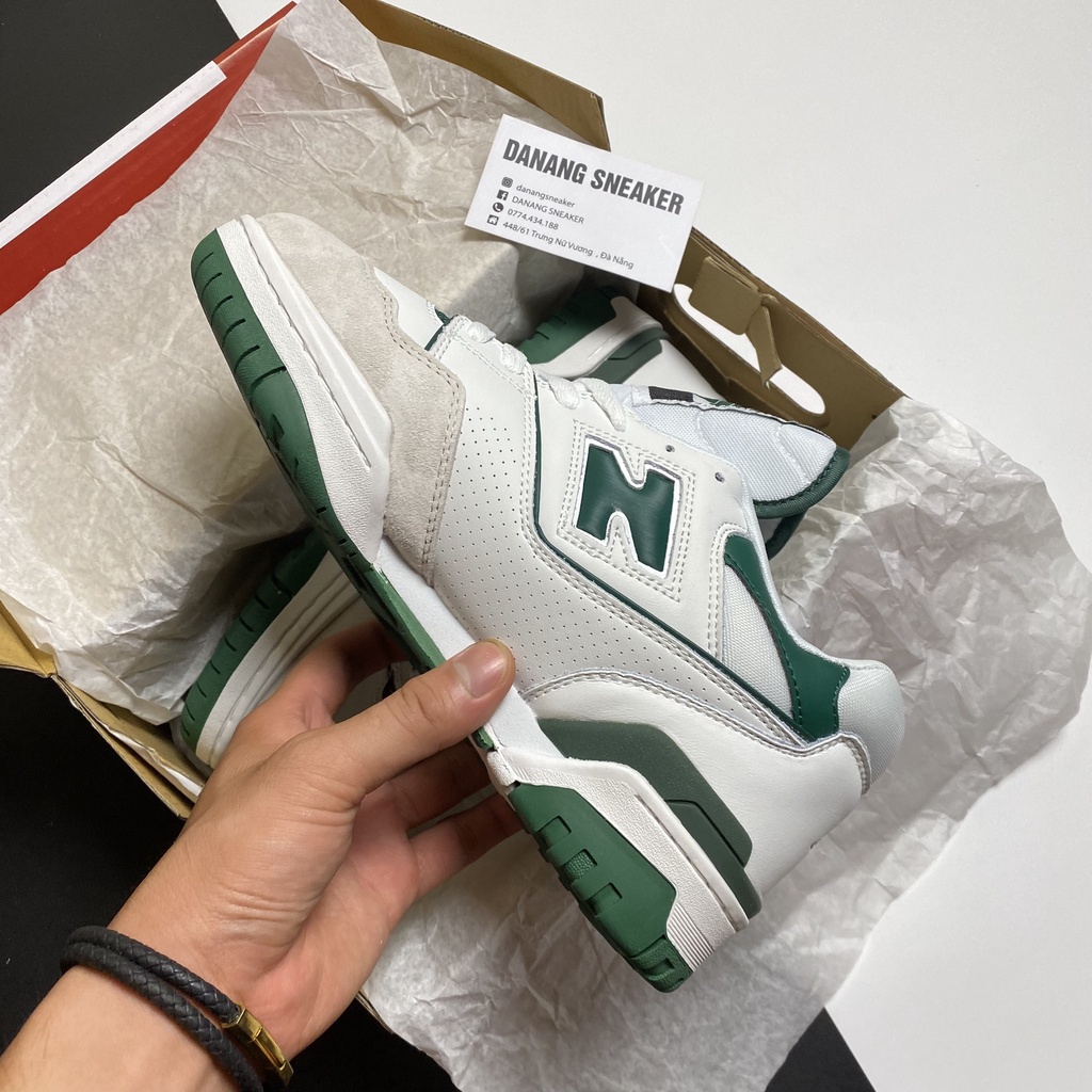 Mua Giày New Balance 550 Green (NB550 trắng xanh lá) - DANANG SNEAKER ...