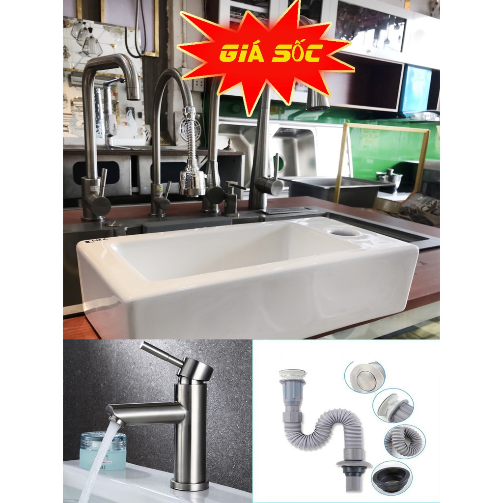 Mua Lavabo mini,chậu rửa mặt treo tường(kích thươc nhỏ 40x20cm)tại ...