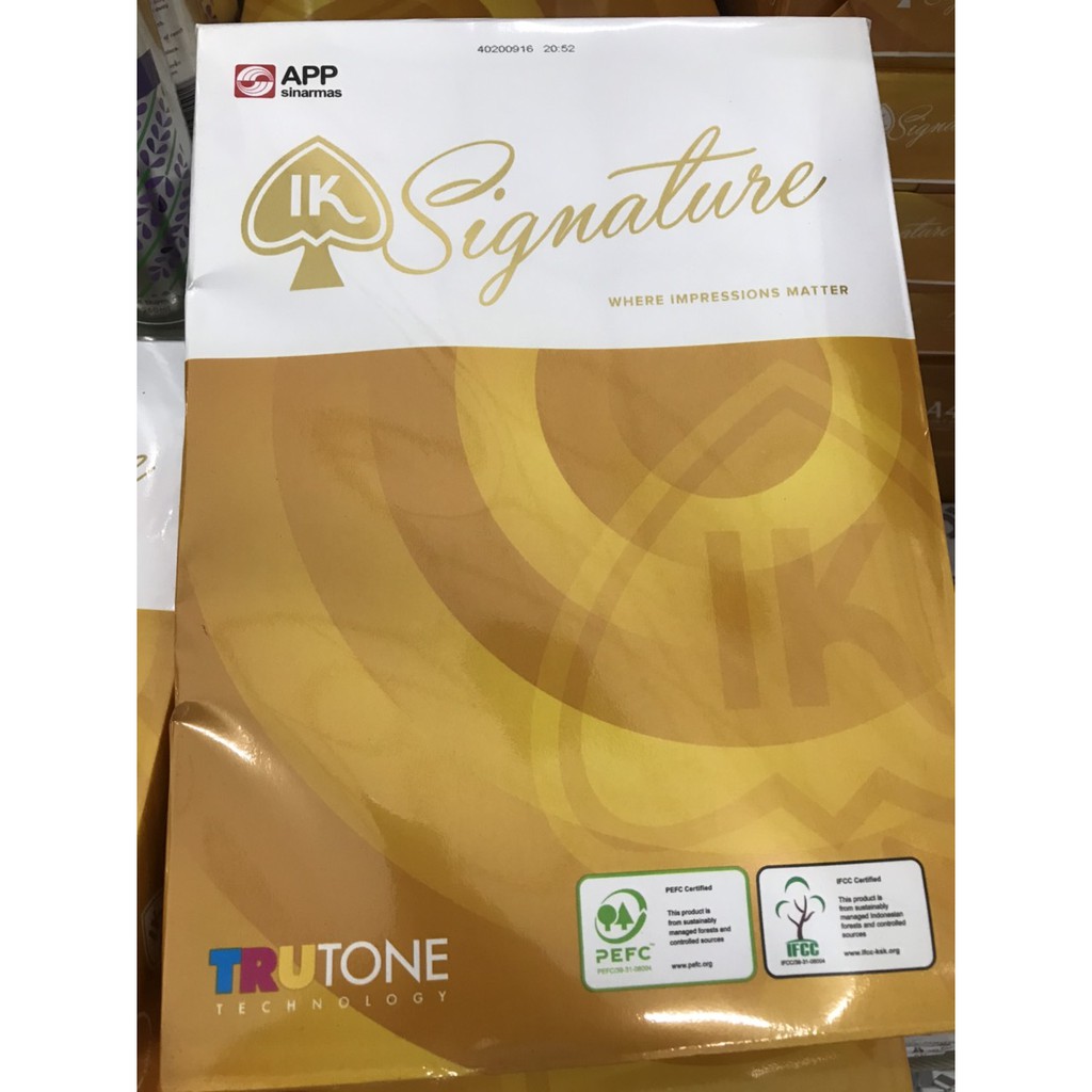 Giấy Cao Cấp IK Signature A4 80gsm, In, Photocopy | Shopee Việt Nam