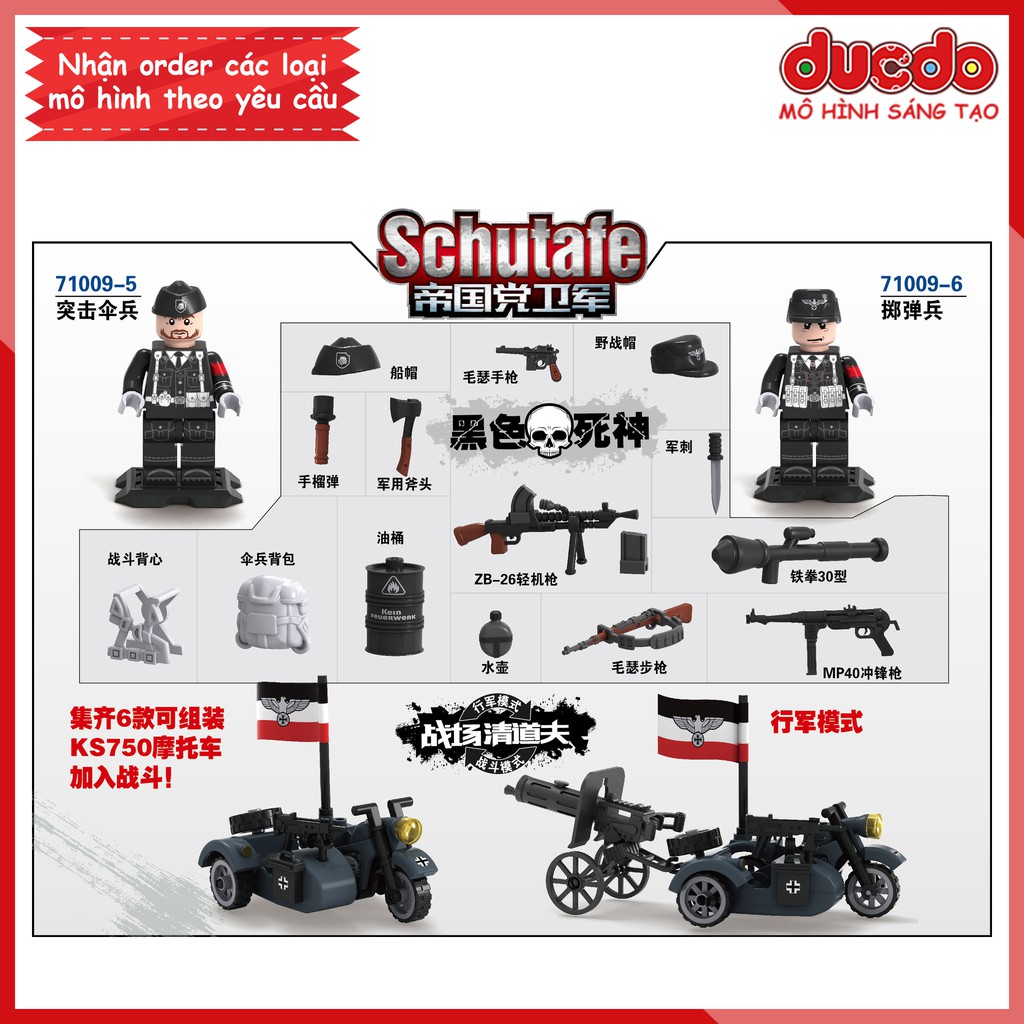 Mua (Đóng túi) Combo Hitler và lính phát xít Đức - Đồ chơi Lắp ghép Xếp ...