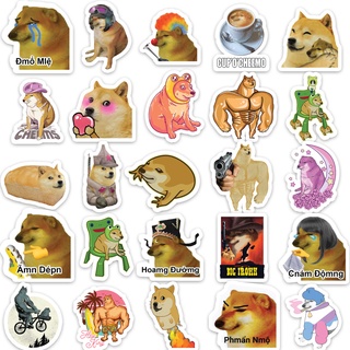 Set 50 cái Sticker Cheems Meme, Sticker Cheems Chống Nước, Sticker Chó ...