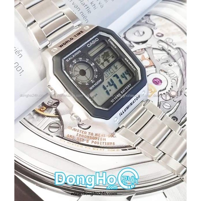 Mua Đồng hồ nam casio AE 1200-WHD full box hiện thị điện tử máy Nhật ...