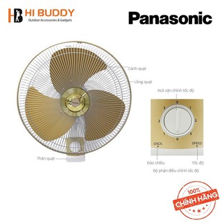 Quạt Đảo Trần Cycle Fan PANASONIC F-409QB - Màu Xanh/ F-409QGO - Màu ...