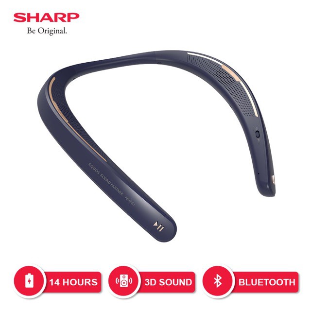 Loa đeo cổ (vai) Sharp AN-SS1 màu xanh | Shopee Việt Nam