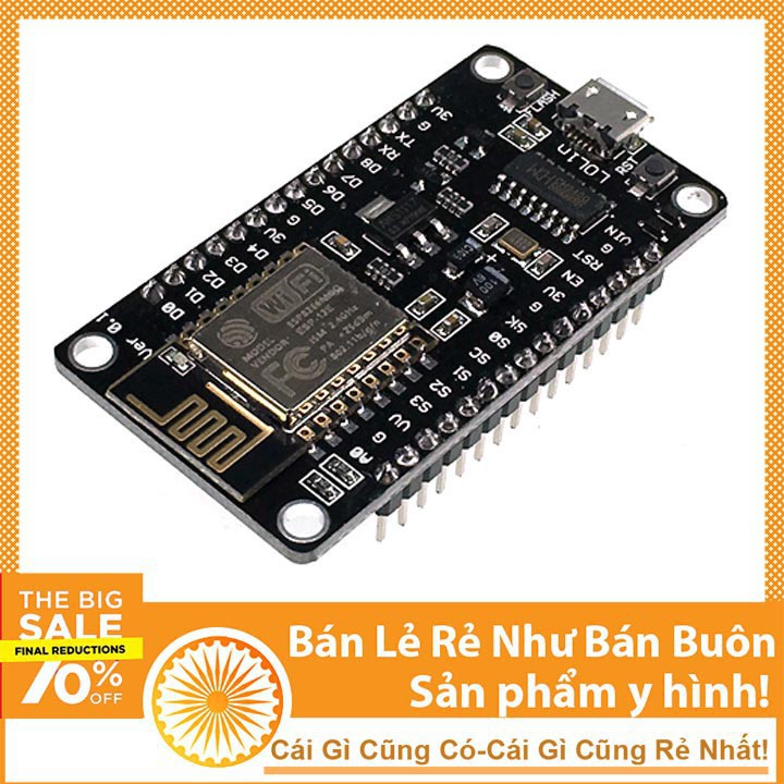 Kit NodeMcu ESP8266 CH340 - Mạch Arduino Tích Hợp Wifi - NTHN ...
