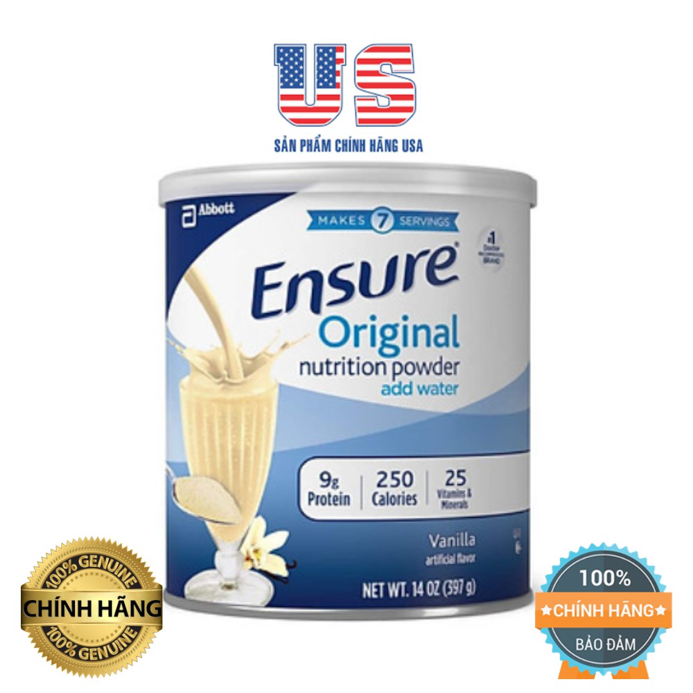Mua Sữa Ensure Mỹ Original Nutrition Powder 400gr Vanilla giá rẻ nhất ...