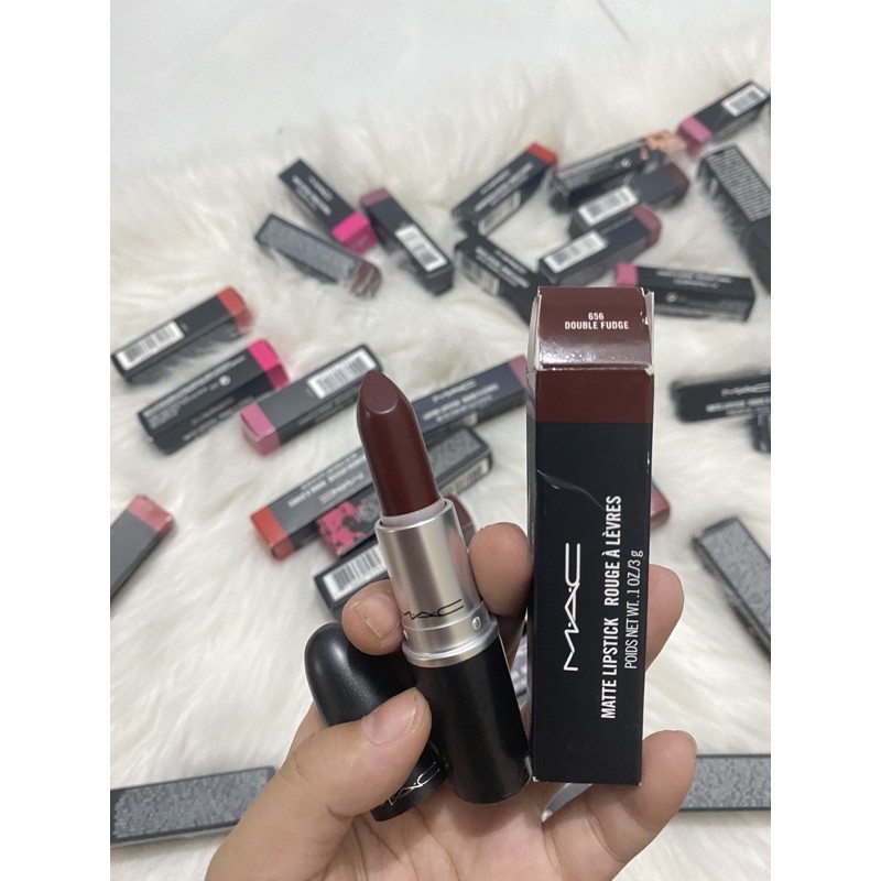 Son MAC Double Fudge Màu Nâu Đỏ – Dòng Liptensity | Shopee Việt Nam