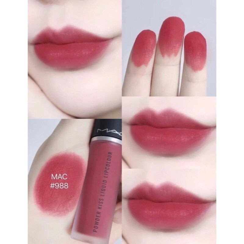 [CHÍNH HÃNG 100%] SON MAC #988 A LITTE TAMED | Shopee Việt Nam