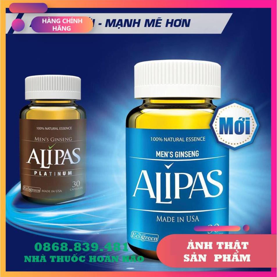 [GIÁ SỐC] Sâm Alipas News - Hỗ trợ tăng cường sinh lý nam - có tem tích ...
