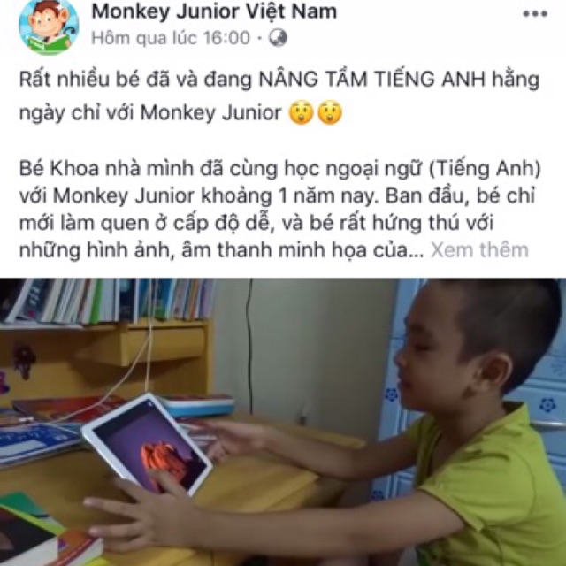 Gói học tiếng anh Monykey junior Trọn đời | Shopee Việt Nam