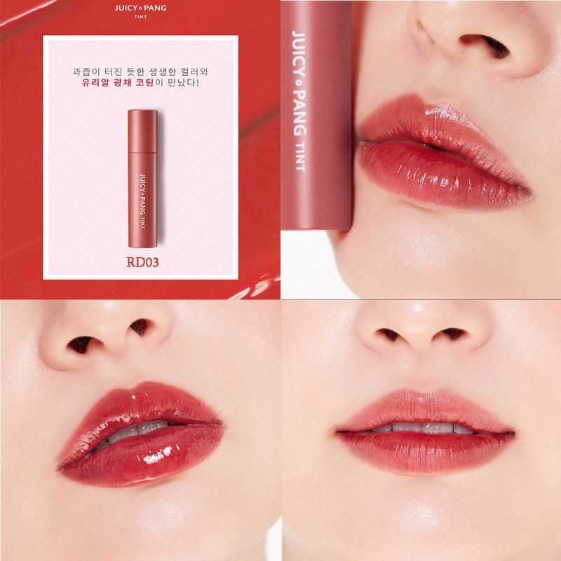 Son Tint Căng Bóng Môi Apieu Juicy Pang Tint RD03 | Shopee Việt Nam