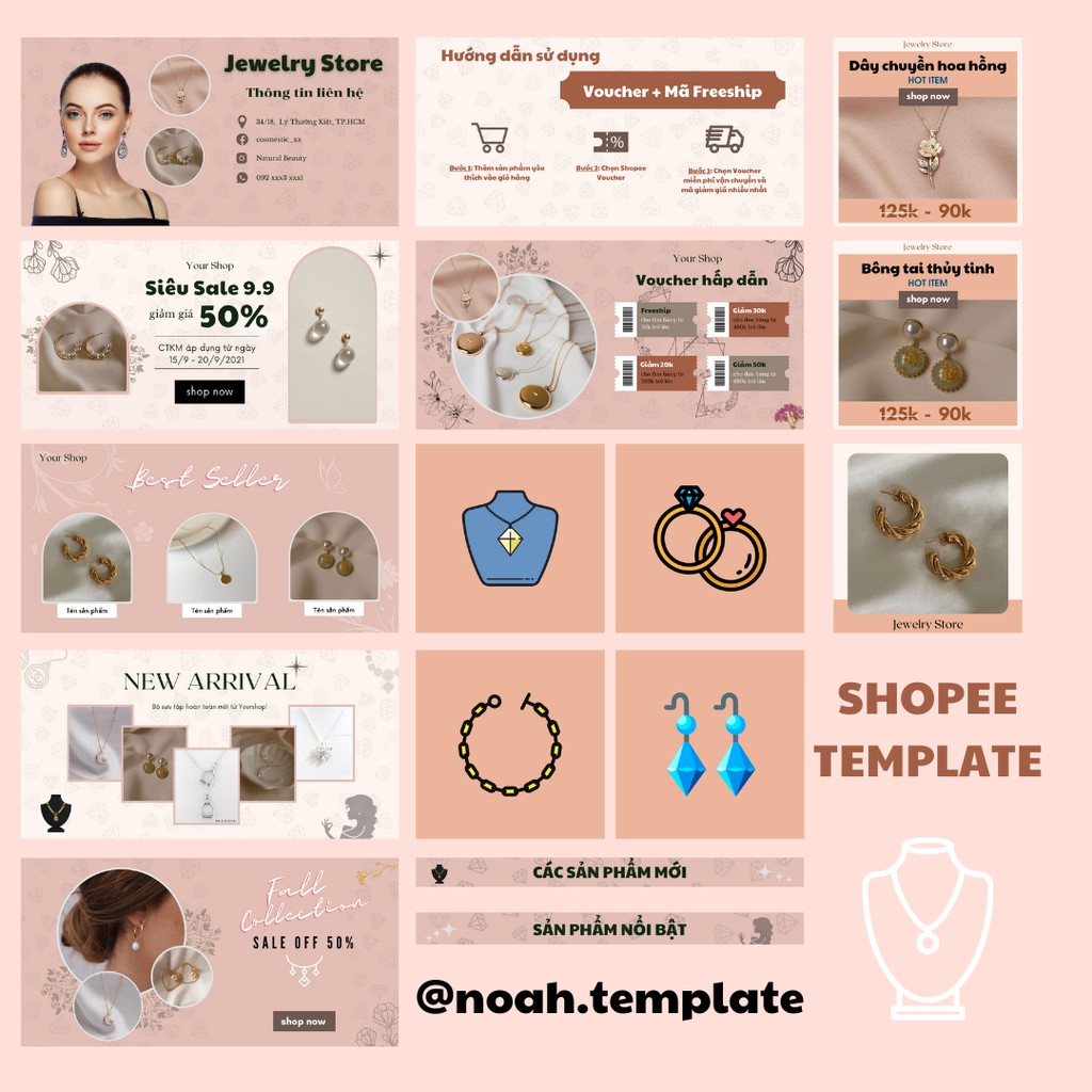 Shopee Template Accessories thiết kế sẵn online ( dành cho cửa hàng ...