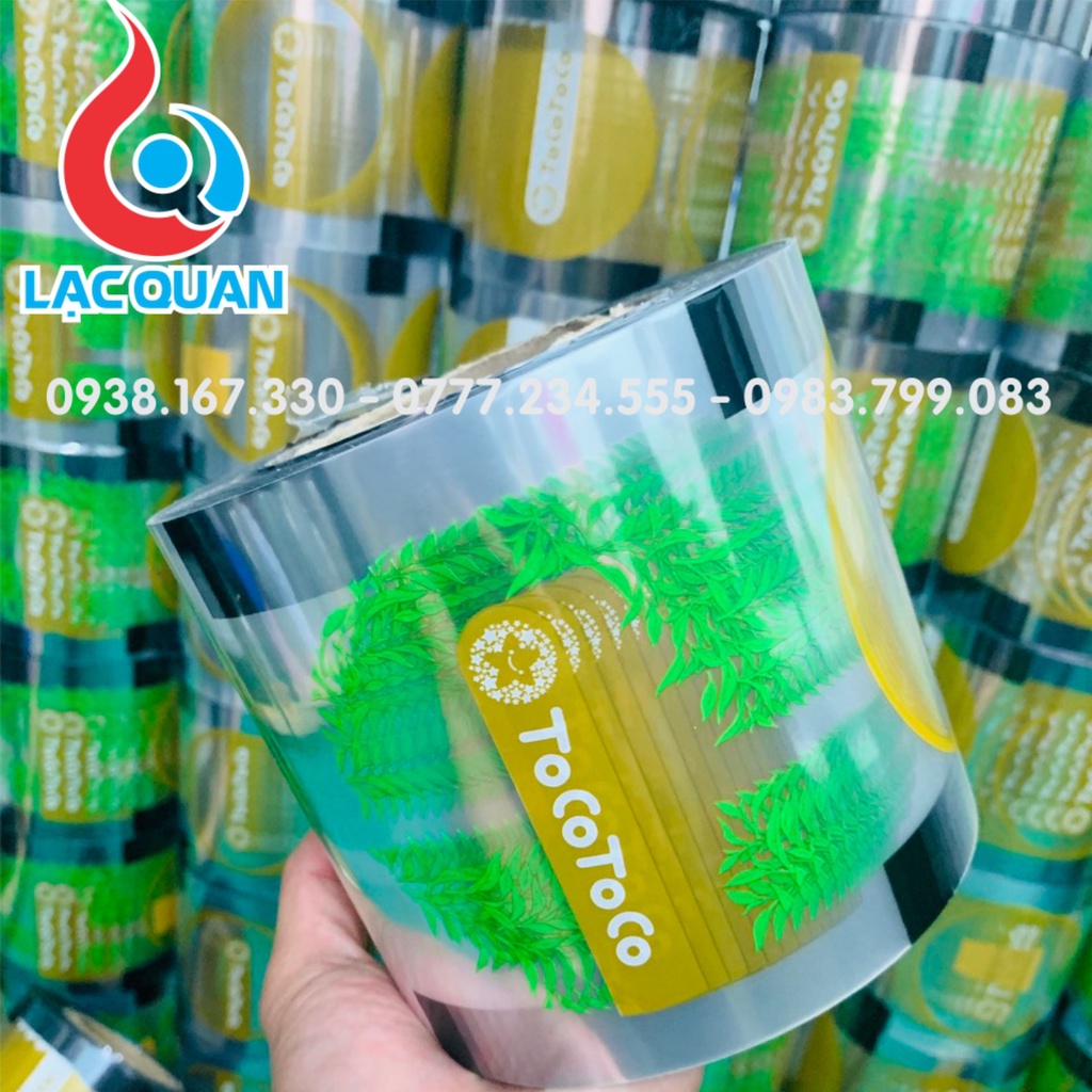 Mua Màng ép ly nhựa, màng dập cốc in màu nhũ đồng logo Tocotoco giá rẻ ...