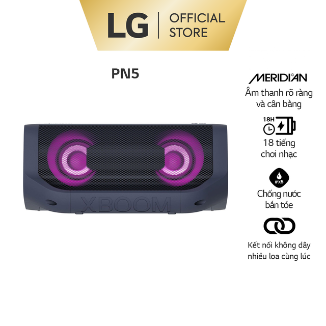 Loa Bluetooth Di Động LG XBOOM Go PN5 - Hàng Chính Hãng - Màu Xanh Đen ...