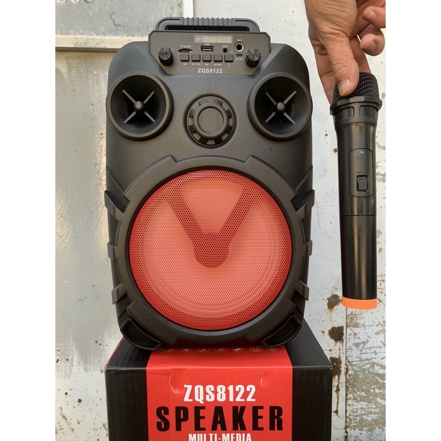 LOA TRỢ GIẢNG Loa Bluetooth Karaoke i.value F38 Nhựa đen + Mic không ...