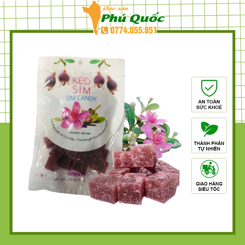 Mua Kẹo dẻo sim rừng Đặc Sản Phú Quốc phủ đường cát thơm đặc biệt - Gói ...