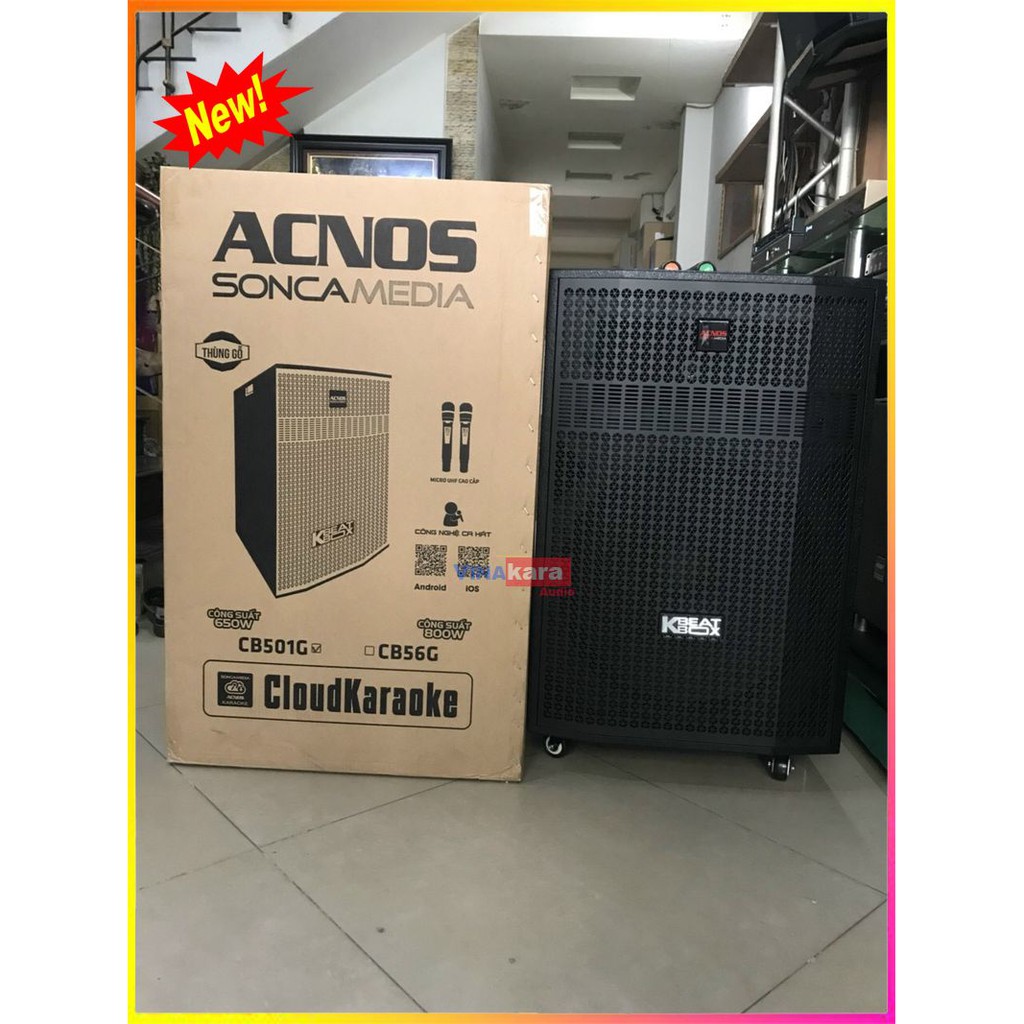 Mua Loa kéo di động Acnos Beatbox CD501G, Loa karaoke 5 tấc, 2 Micro ...