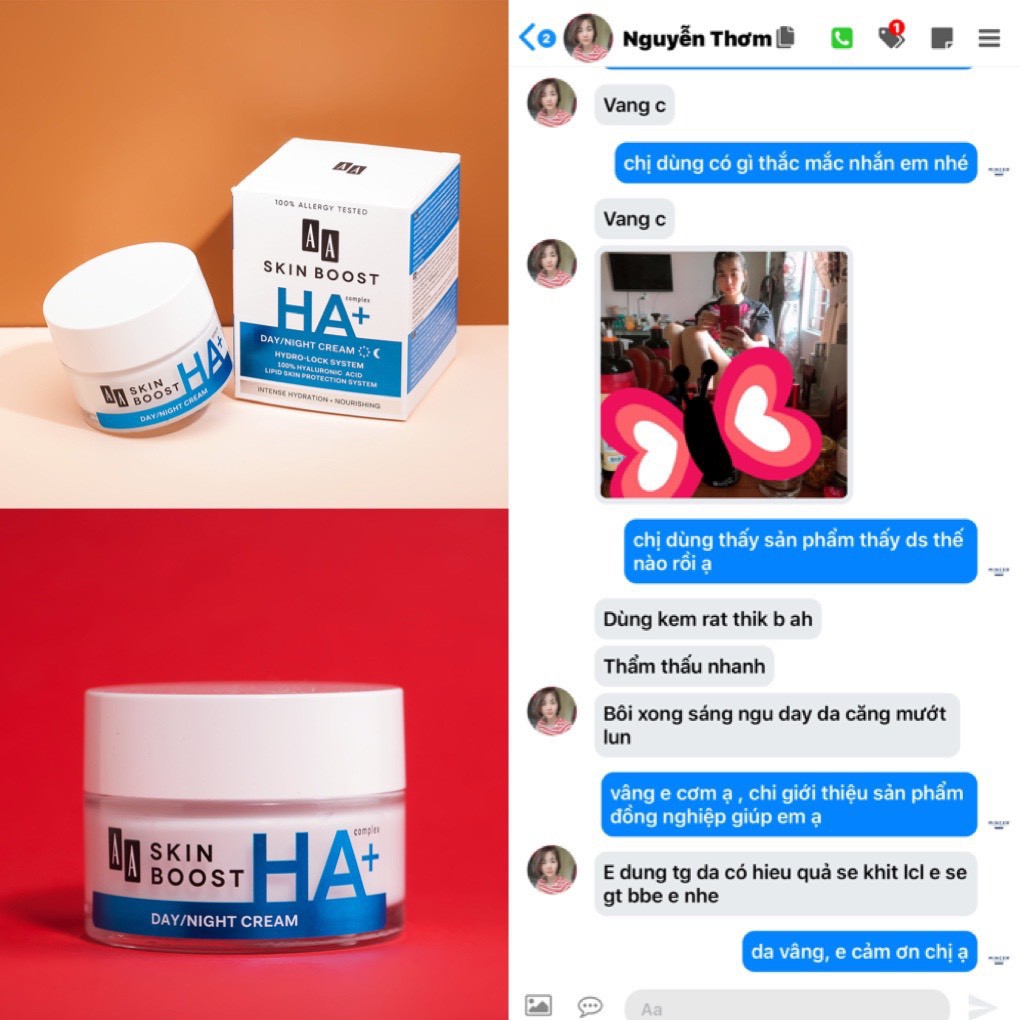 [MỸ PHẨM CHÂU ÂU CHÍNH HÃNG ] Kem Dưỡng Ẩm AA SKIN BOOST HA+ - AA ...