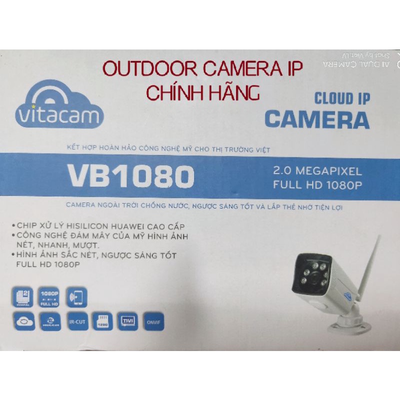 Mua - Camera ngoài trời chính hãng Vitacam VB1080 outdoor ip cam 2Mpx ...