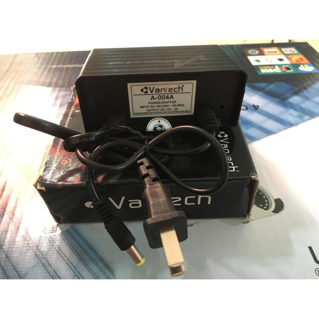 Mua Nguồn camera 12V 2A Vantech A-004A, VanTech A-012 - Chính hãng giá rẻ nhất | TecKi.Vn