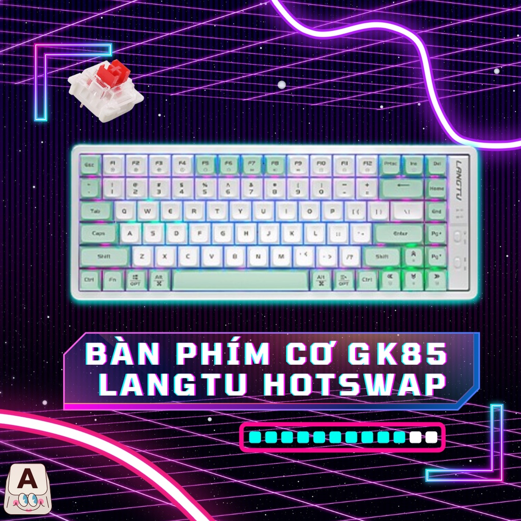 Mua Bàn phím cơ Red Switch HOTSWAP Langtu 85% giá rẻ nhất | TecKi.Vn