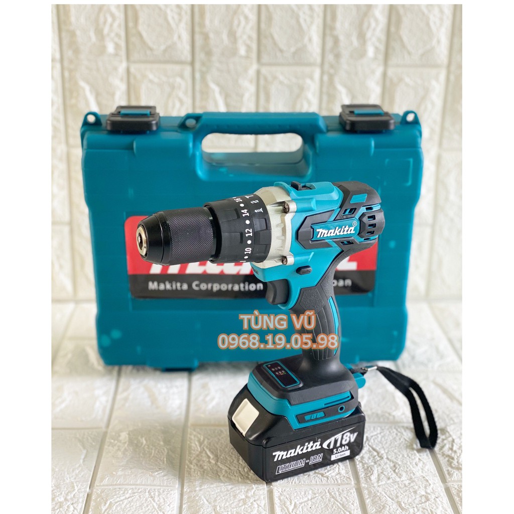 Mua Máy khoan pin Makitta 118V Không Chổi Than Pin 10 Cell, tặng phụ ...