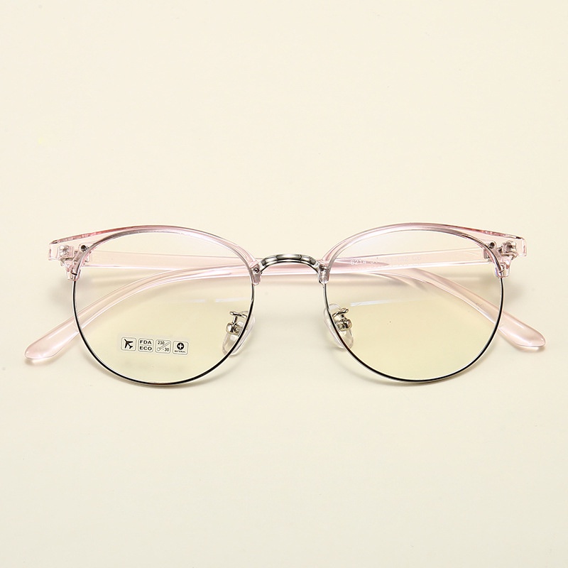 Mua Gọng kính cận nửa viền Elmee dáng tròn phù hợp nhiều gương mặt ...