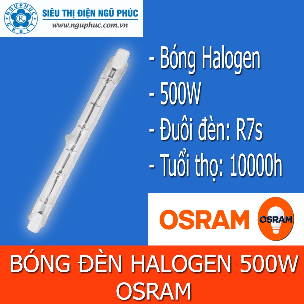 Bóng đèn Halogen 500W OSRAM dạng đũa | Shopee Việt Nam