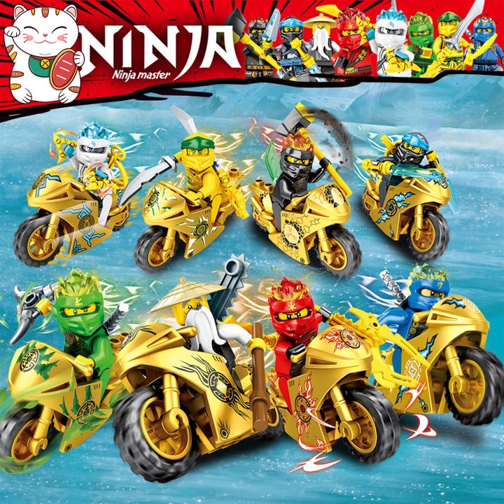 Mua Combo 2 Ninja Cưỡi Mô Tô Vàng Cực Đẹp Ninjago Đồ Chơi Ghép Hình Lắp ...