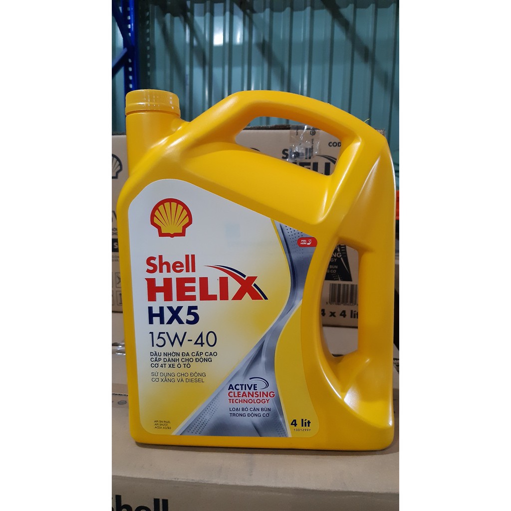 Dầu nhớt Shell Helix HX5 15W40 4L, Dầu động cơ xe Ô tô máy xăng và dầu ...